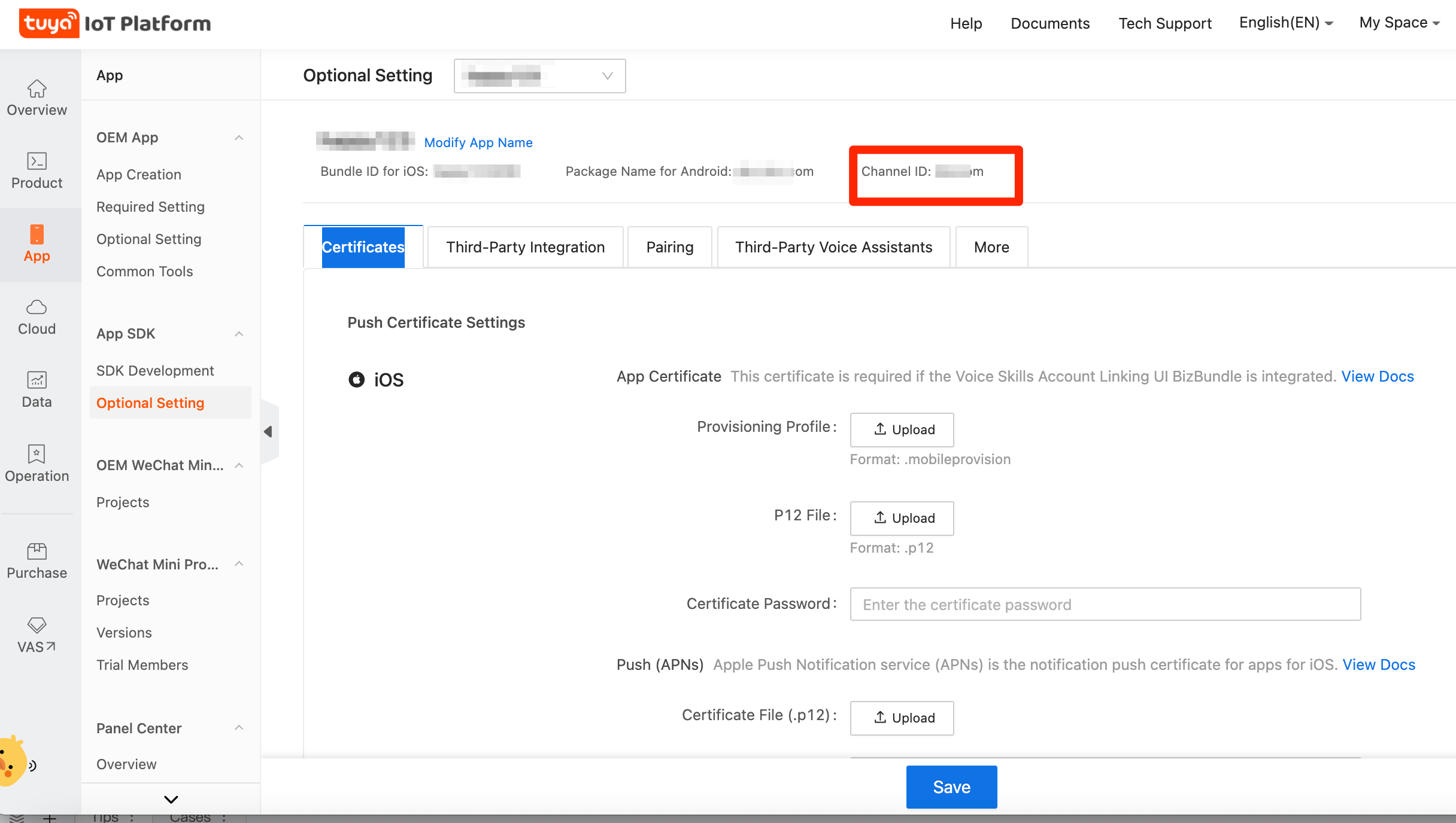 Integrate vivo Push-IoT App SDK-Tuya Developer