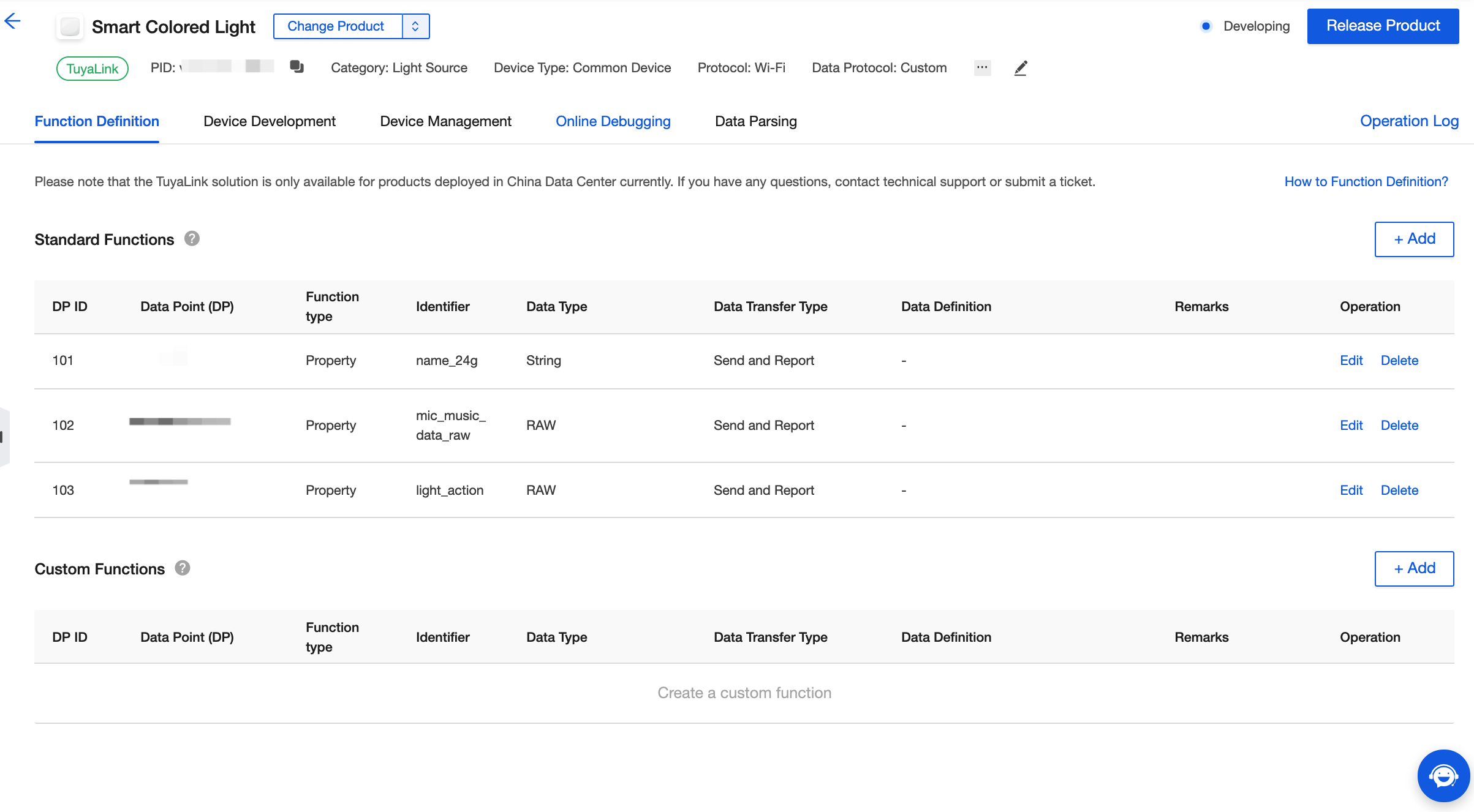 Data Parsing Javascript Sample Tuya Iot Development Platform Tuya Developer 