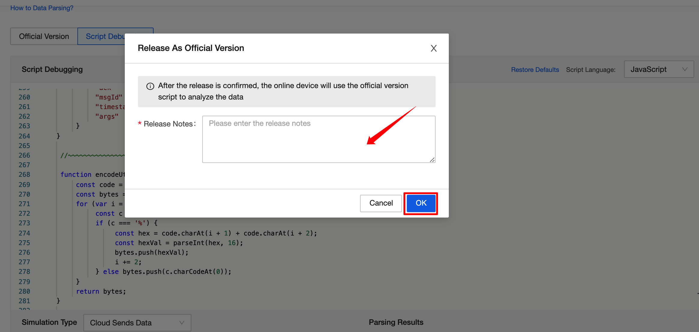 Data Parsing-JavaScript Sample-Tuya IoT Development Platform-Tuya Developer