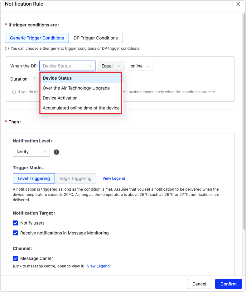 Configure Push Notification-Tuya IoT Development Platform-Tuya Developer