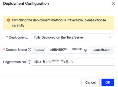 Configure Integration & Deployment-Tuya Developer Platform-Tuya Developer